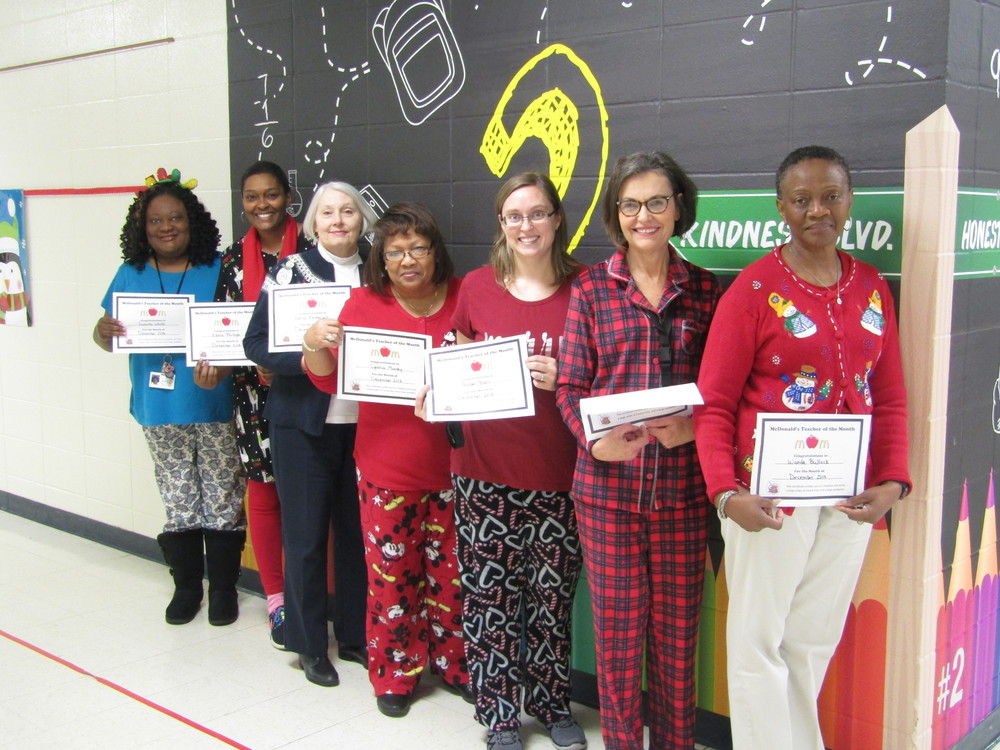 CPS Employees of Month for December | William Jefferson Clinton Primary