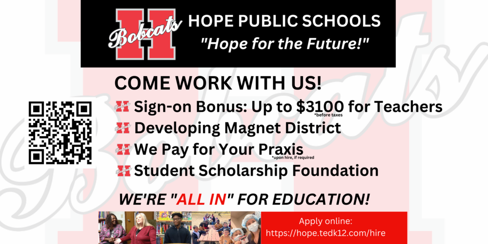 Come Work With HOPE! | Hope Public Schools