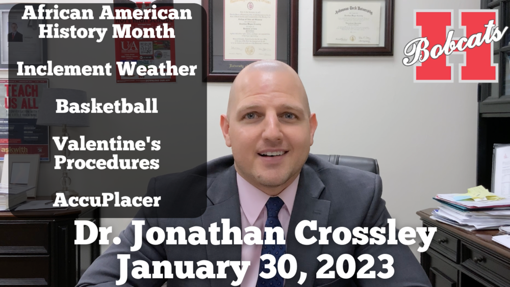 Dr. Crossley's Update for Jan 30, 2023 | Yerger Middle School