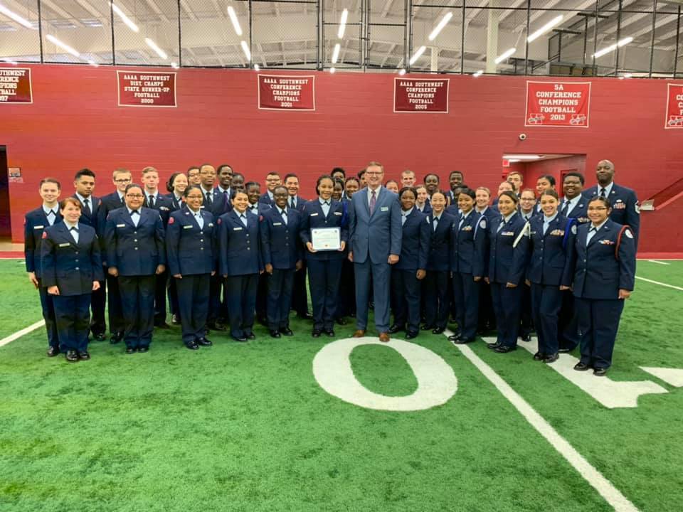 AFJROTC passes HQ inspection | Hope High School