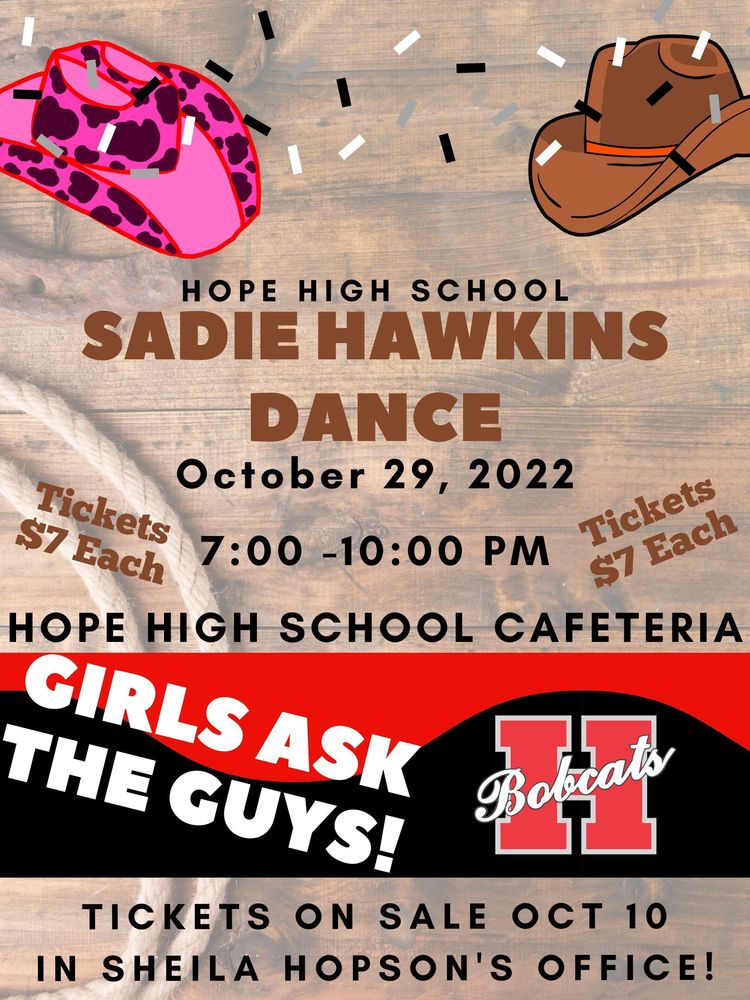 Hope High Announces Sadie Hawkins Dance! | Hope Public Schools